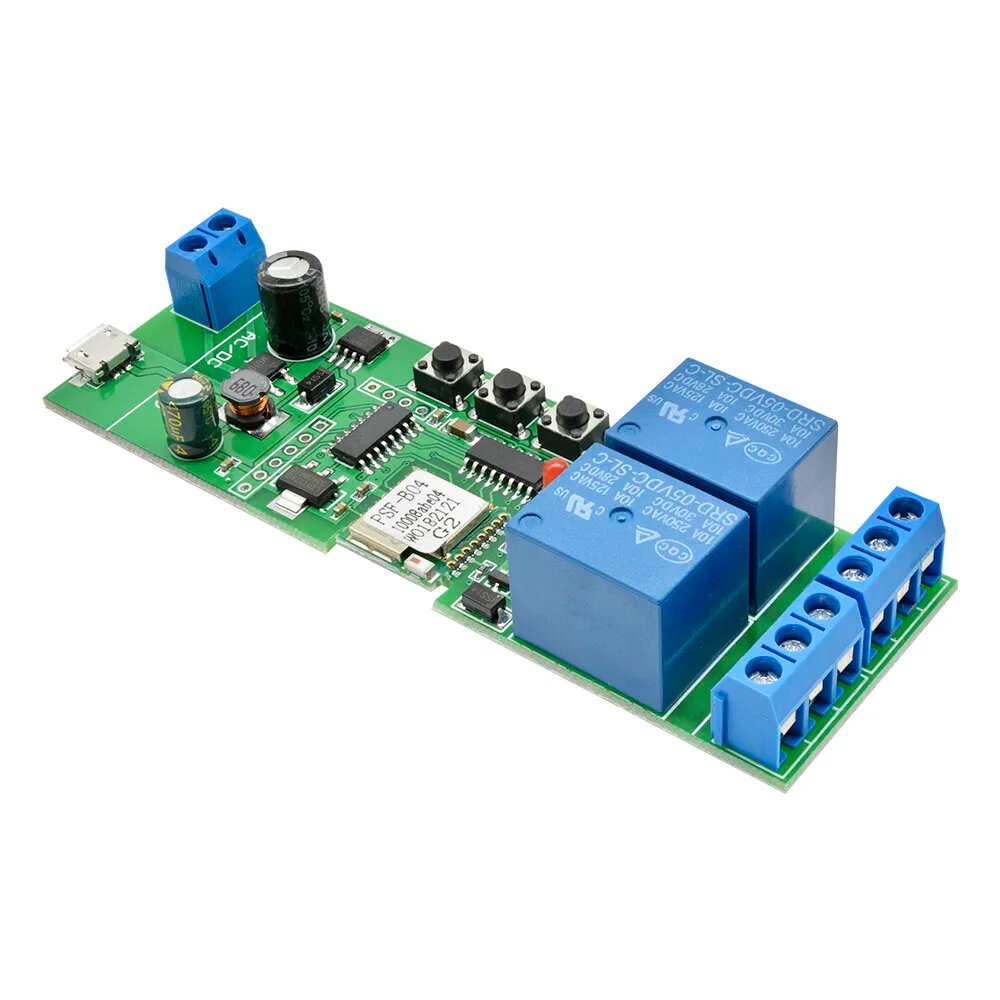 Tuya eWelink умный дом 2-канальный Wi-Fi мотор вперед и назад переключатель USB 5 В постоянного тока 12 В 24 В 32 В 2-канальный модуль реле, пульт дистанционного управления Alexa