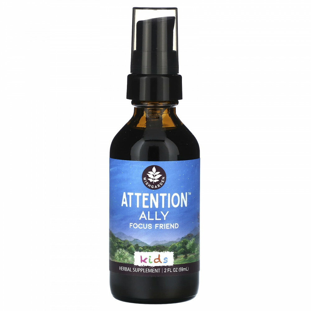WishGarden Herbs, Kids, Attention Ally Focus Friend, 59 мл (2 жидк. унции)