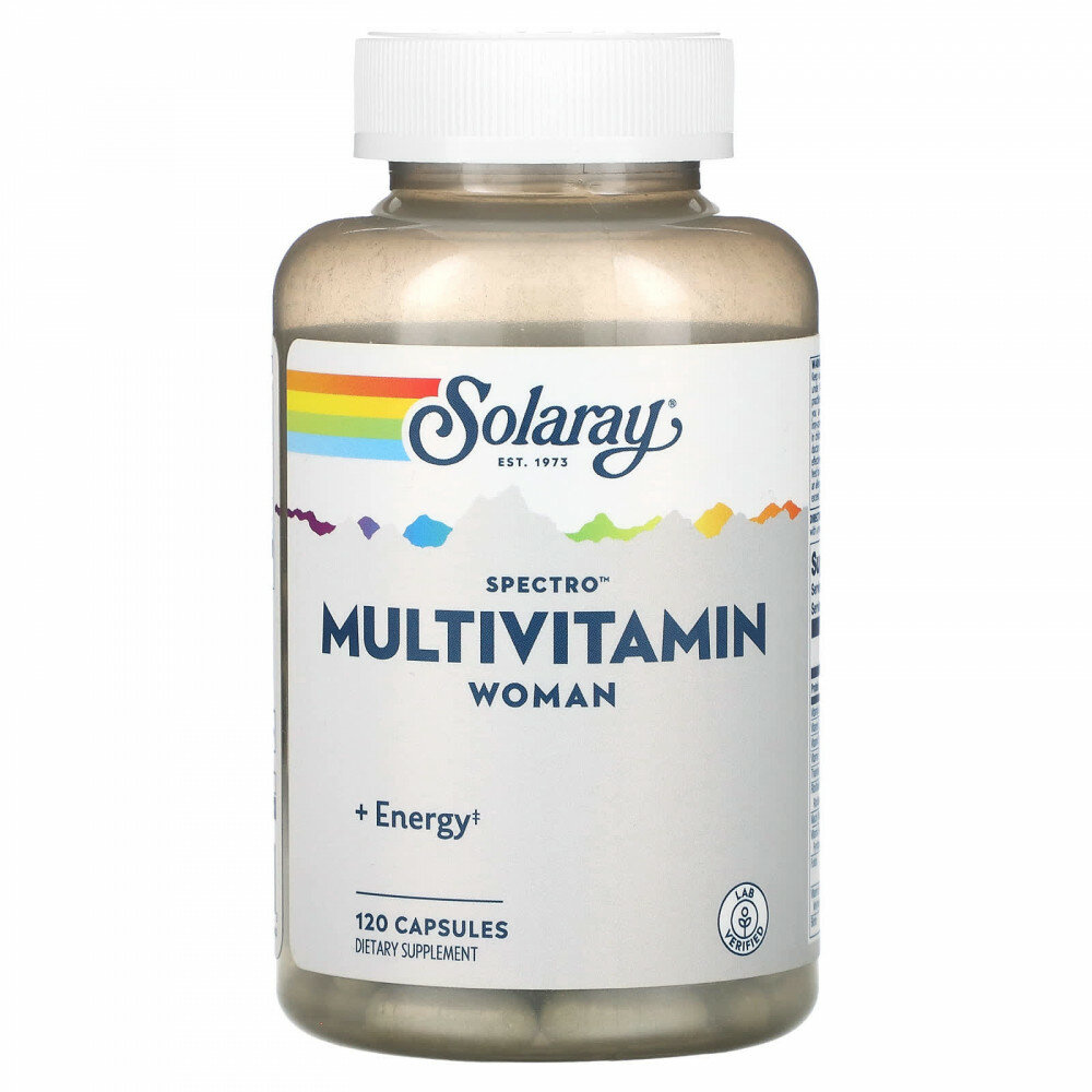 Solaray, Spectro™, мультивитамины, для женщин, 120 капсул