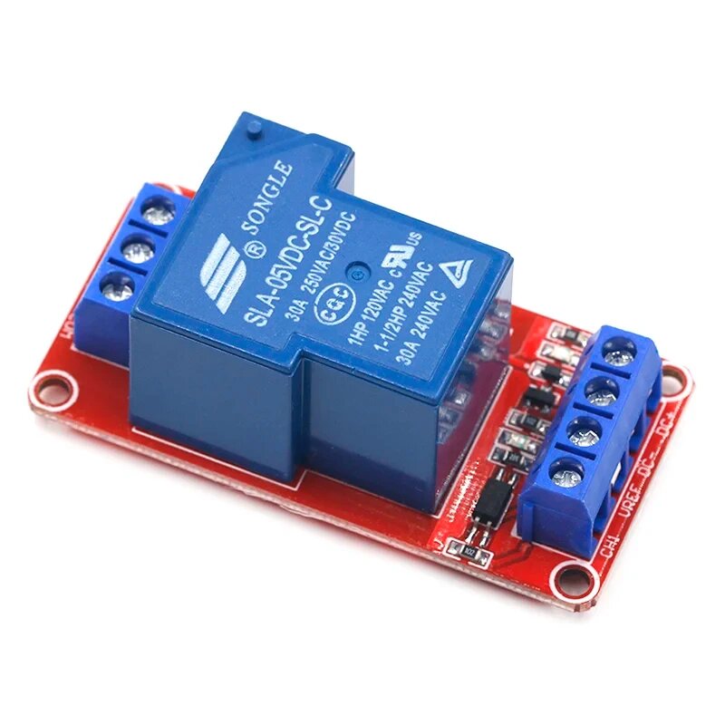 Двухканальный релейный модуль 5 в 30 А, триггер высокого/низкого уровня 5 в 30 А, 1-канальный релейный модуль + электронный с оптроном, 1 шт.