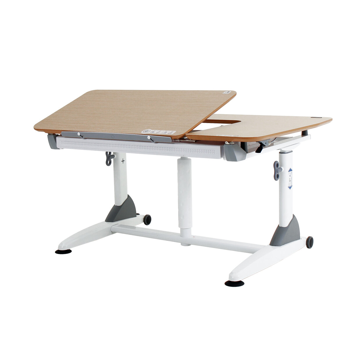 Парта-трансформер TCT Nanotec G6C+S с газ-лифтом дуб/белый