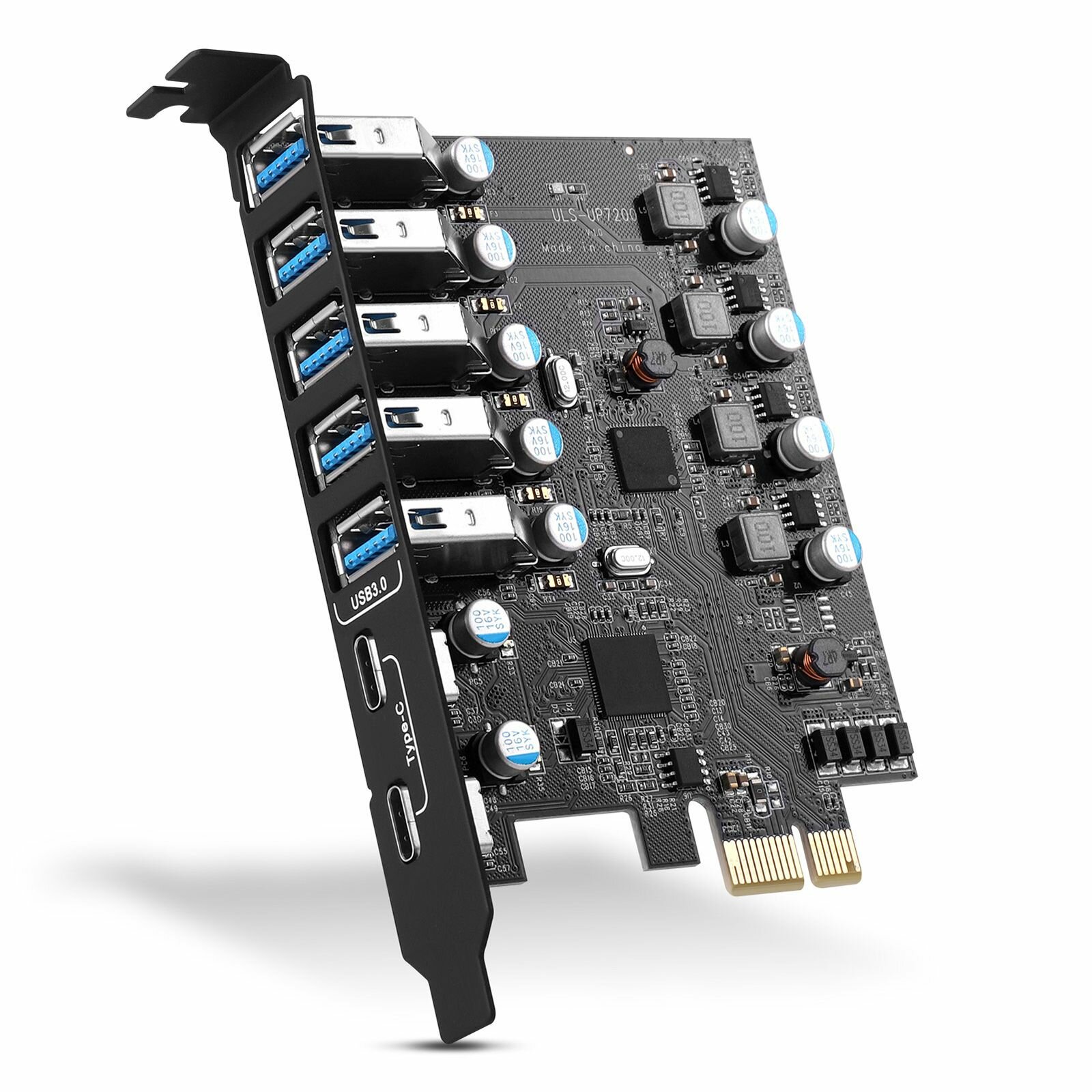 5-портовая сверхскоростная карта расширения USB 3.0 PCIE