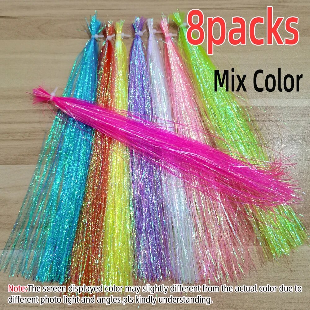 Мишура для волос 8 шт, Mix Color