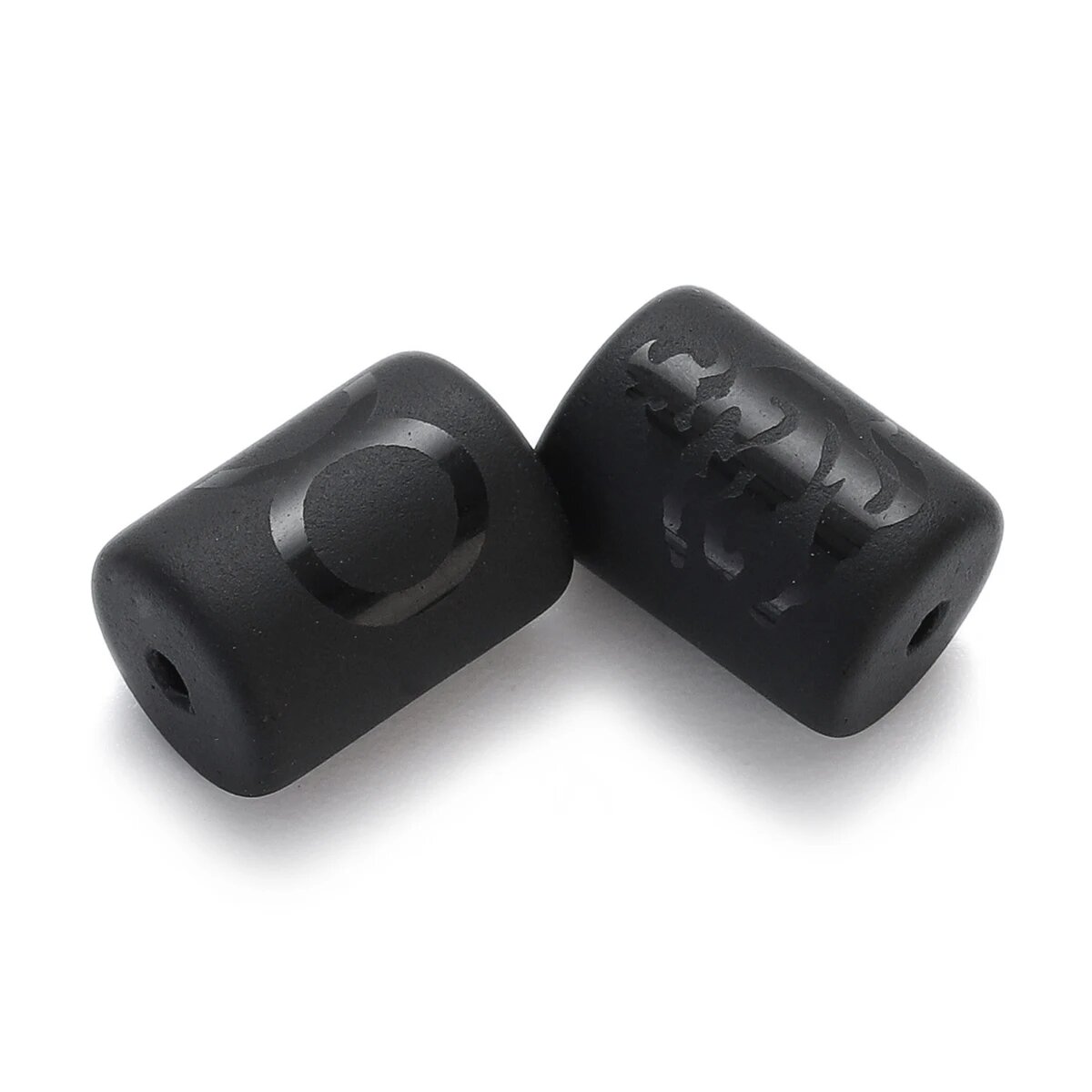 Бусины из черного оникса 12 штук 2pcs, Taurus