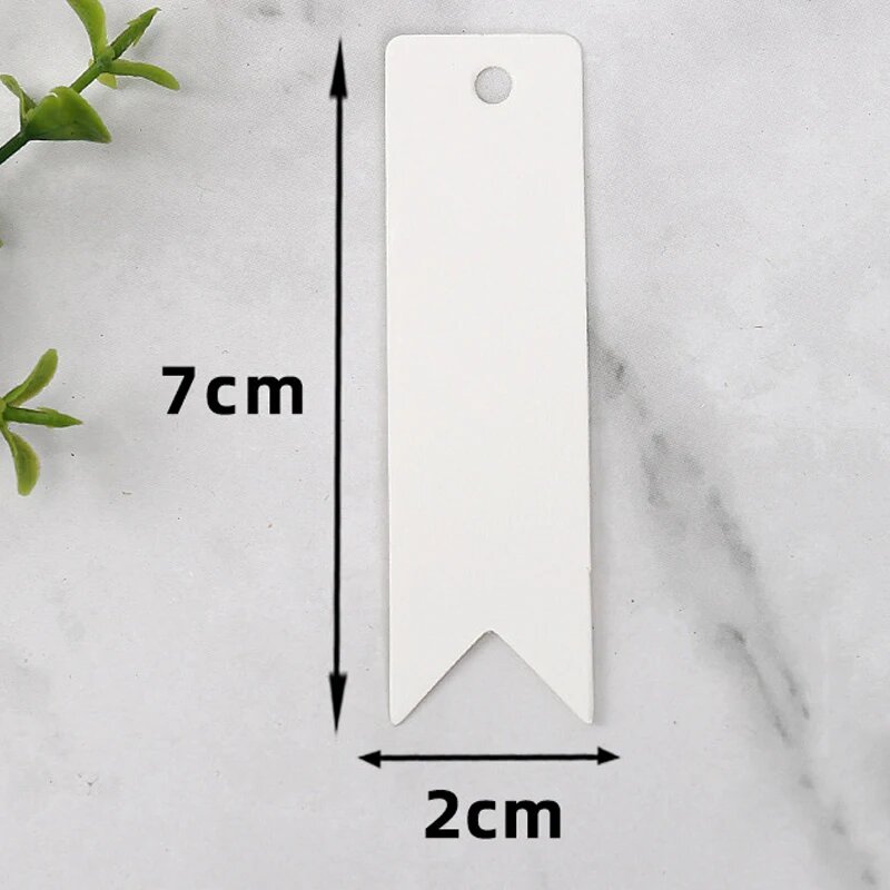 MINGXUAN белые пустые крафт-бумажные бирки для подарков 50-100 шт. 50pcs, White