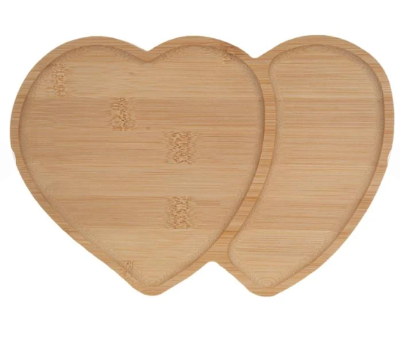 Менажница With Love "In Love", деревянная, фигурная, коричневая