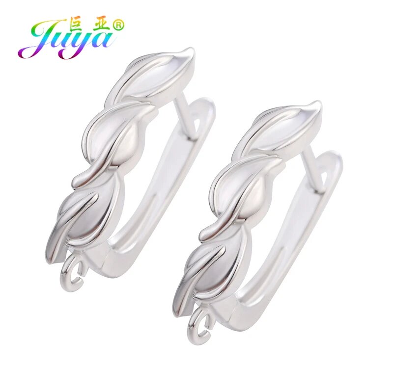 Juya серьги-застежки, 4 шт, White Gold