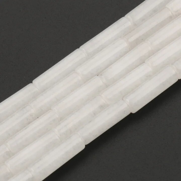 Натуральные камни, трубчатая бусина, говлит, малахит, свободные цилиндрические бусины для изготовления ювелирных изделий, аксессуары для браслетов с чакрой «сделай сам», 15 дюймов, 13x4 мм