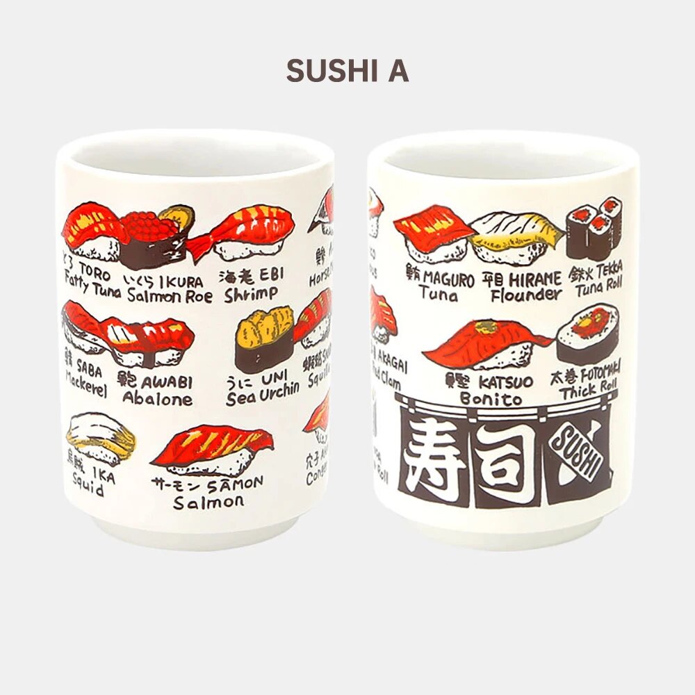 Кружка керамическая Sushi A, 300 мл, красная