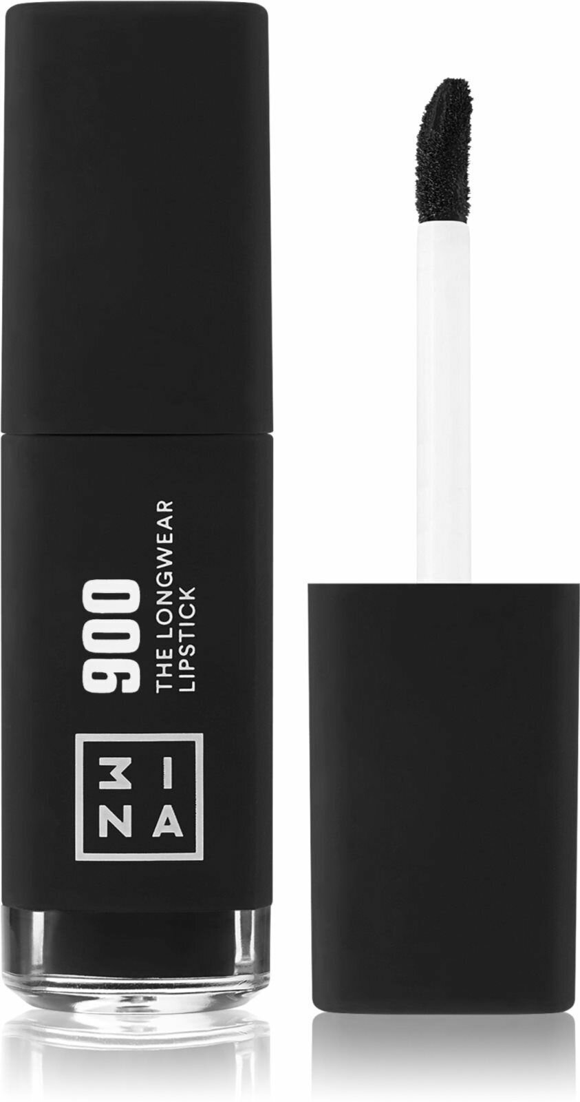 Стойкая жидкая помада 3INA The Longwear Lipstick оттенок 900 - Black 6 ml