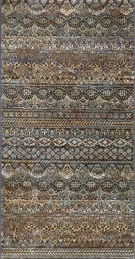 Коричневый ковер из полипропилена, Бельгия, 80 x 150 см