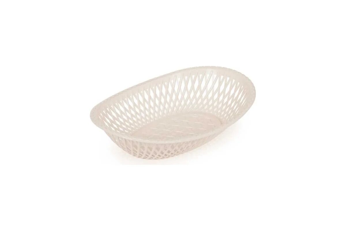 ЗПИ Альтернатива малая овальная сухарница бежевый цвет М274 кухонный аксессуар