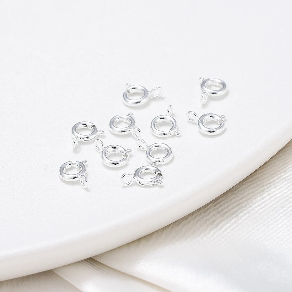 Пружинные кольца застежки YouYoungDifferent 5 шт 5-7 мм 5mm, Silver