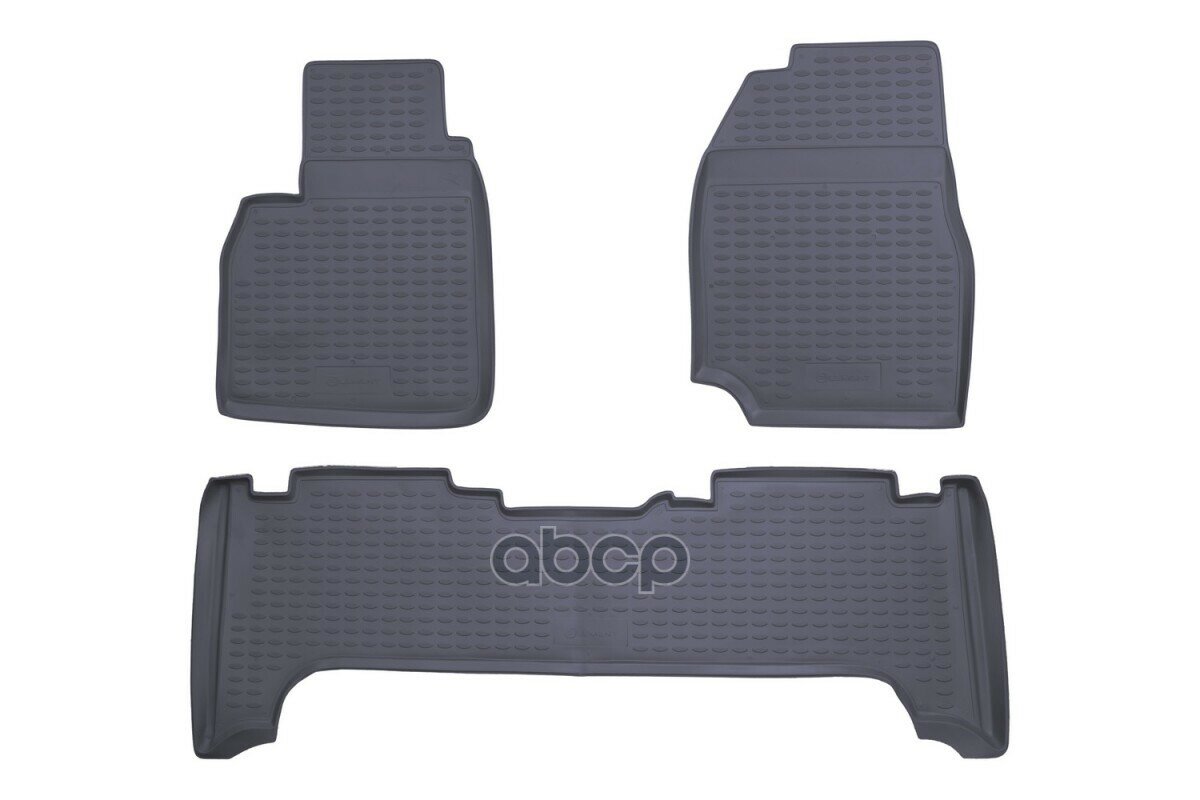 Коврики в салон TOYOTA Land Cruiser 100 1998-2007, 3 шт. (полиуретан, серые) ELEMENT арт. NLC4806211K