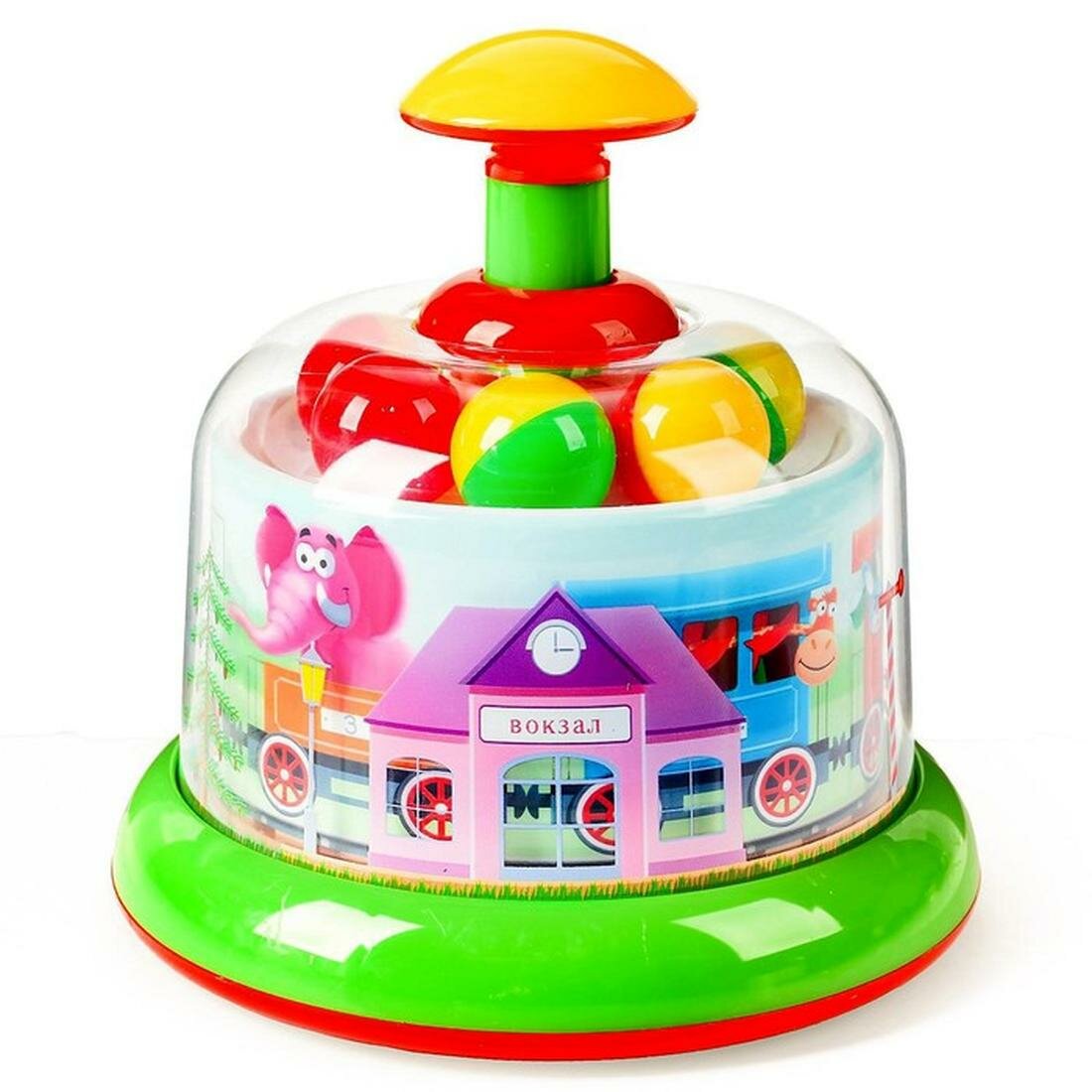 Юла-карусель STELLAR "Панорама", пластик, развитие моторики, цвет микс