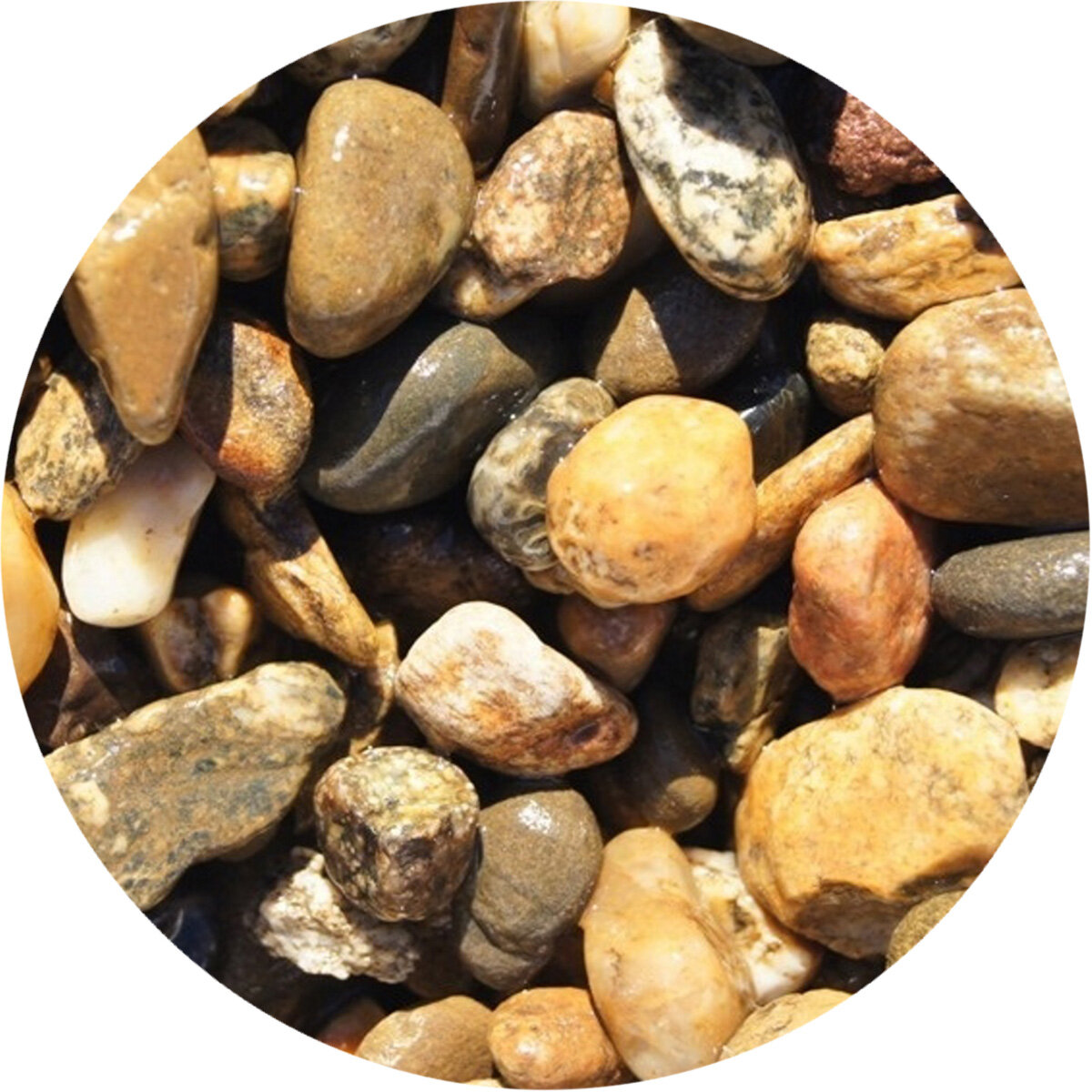 Грунт для аквариума Laguna 10101A Галька речная меланж 5 – 10 мм 2 кг (1 шт)