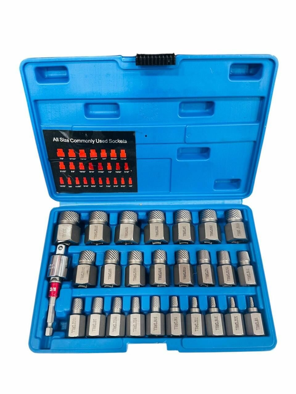 Набор экстракторов и сверл AMA25, для поврежденных болтов и винтов, 25 шт.