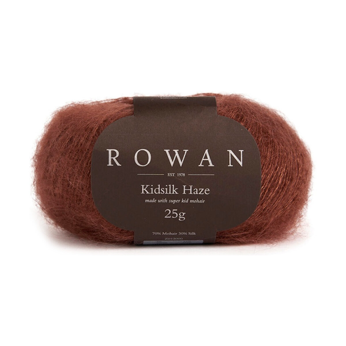 Kidsilk Haze /Кидсилк Хэйз/ пряжа Rowan, Z012000 (734, walnut (грецкий орех), коричневый)
