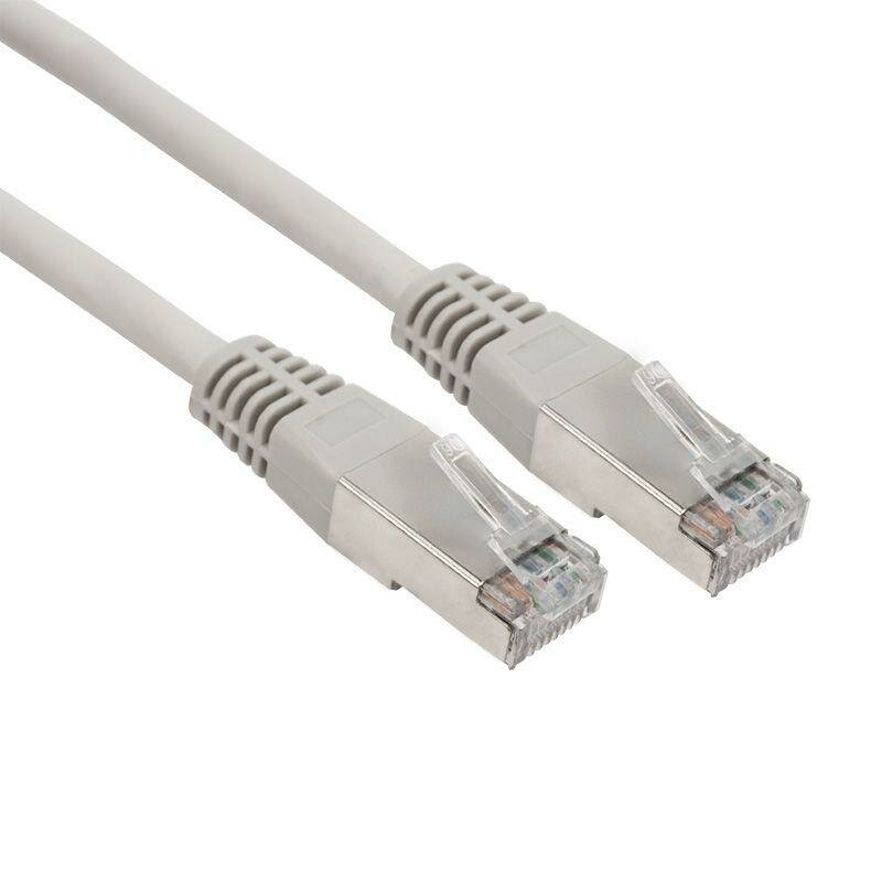 Патч-корд F/UTP кат.6 RJ45-RJ45 LSZH экранир. 1м сер. Rexant 18-8102-1