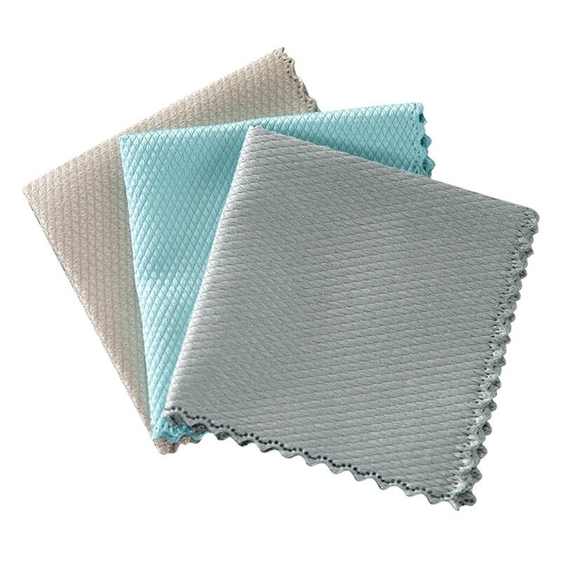 Полотенце кухонное "Рыбья чешуя", для мытья посуды, микрофибра, 30x40 см