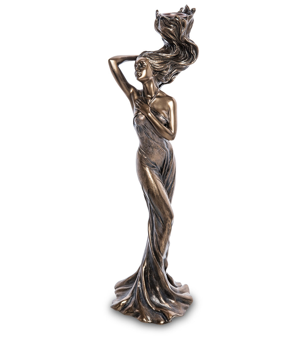 Статуэтка-подсвечник "Девушка с огненными волосами"