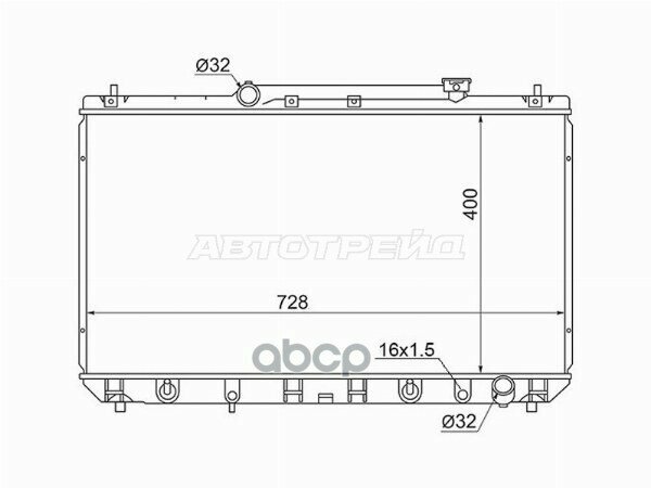 Радиатор Toyota Camry (XV20) 96-02 / Daihatsu Altis 00-01 Sat арт. SG-TY0003-SXV20