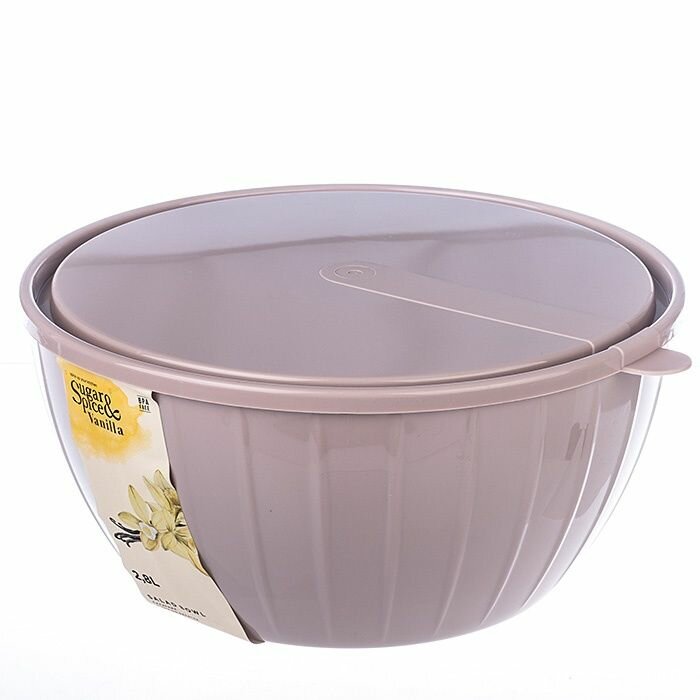 Салатник Sugar&Spice Vanilla с крышкой 2,8 л, цвет латте (SE186711005)