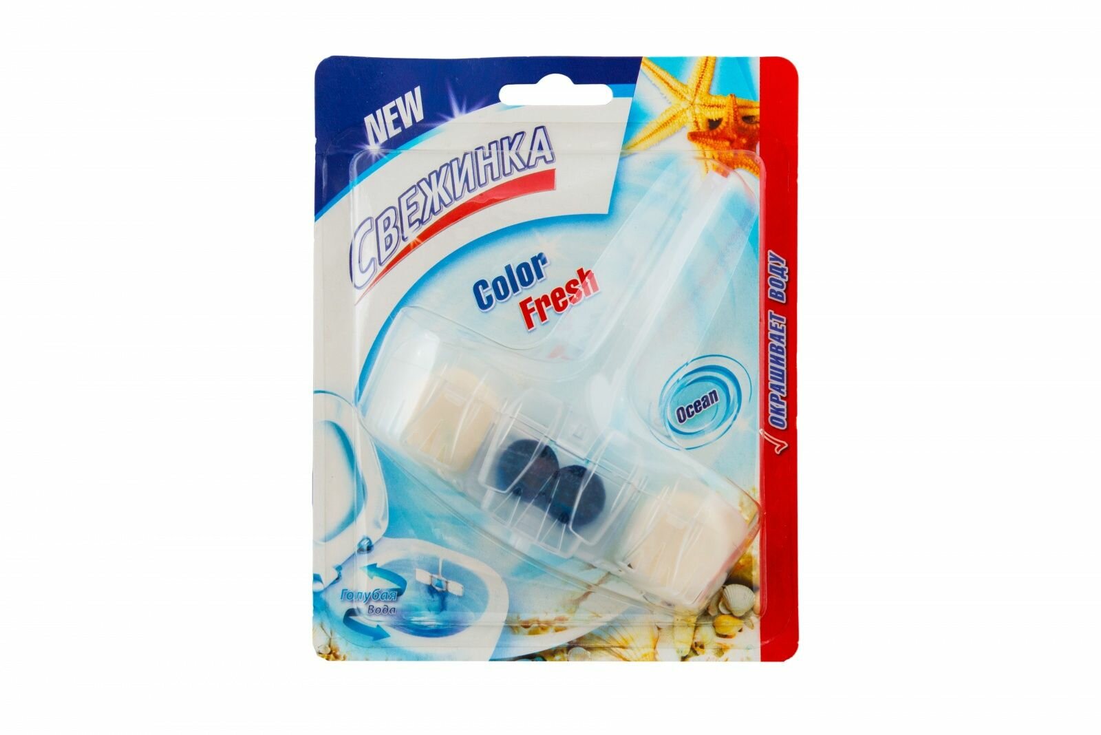 Блок для унитаза Свежинка Color Fresh Голубая вода море