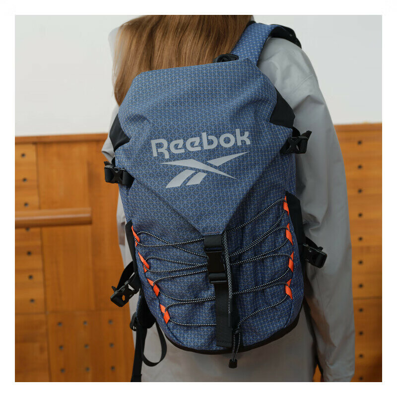 Рюкзак Reebok, Outdoor Casual Sports Wear-Resistant Scratch-Resistant Water, для активного отдыха, повседневный, лёгкий, темно-синий