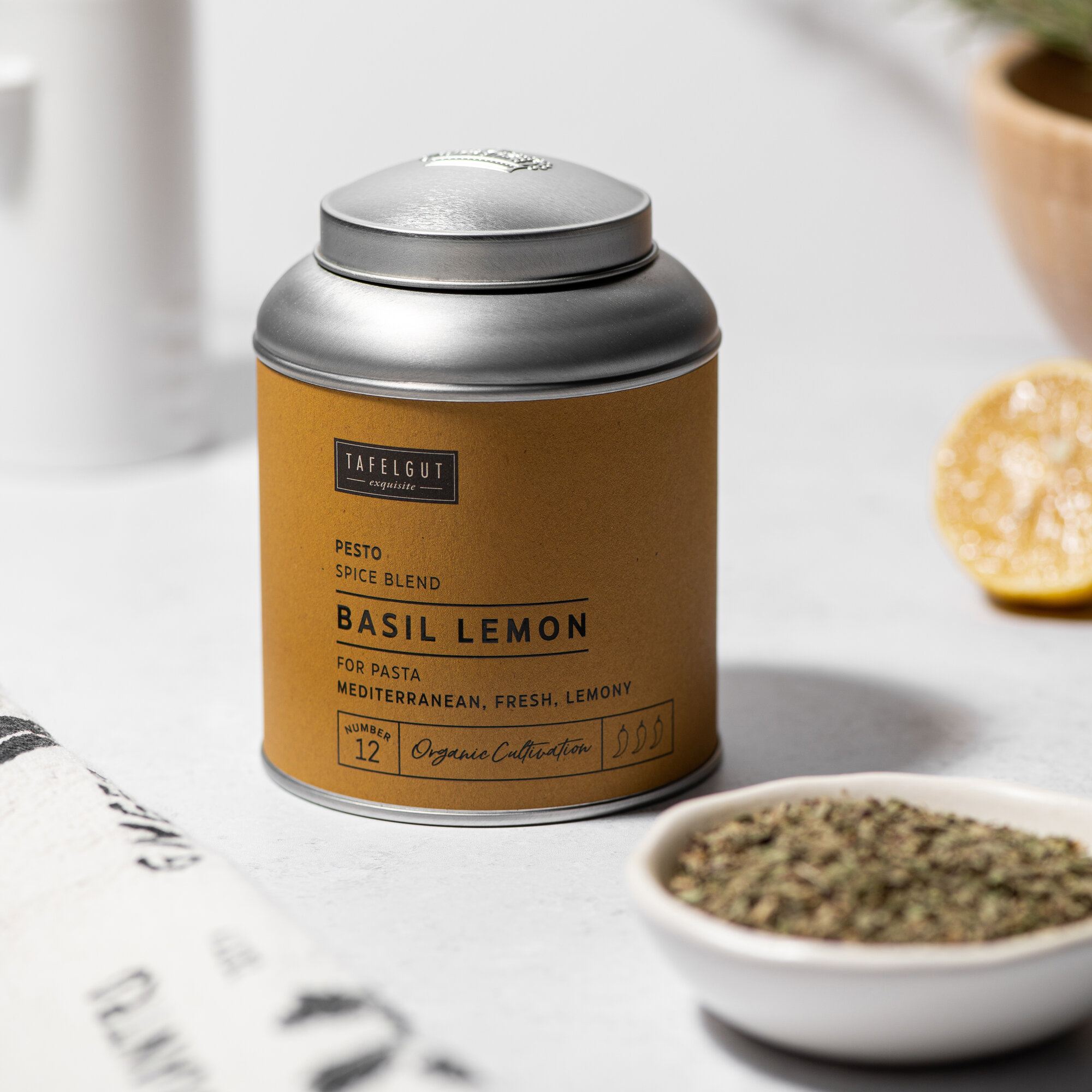 Специи BIO PESTO BASIL LEMON, 65 гр, Tafelgut