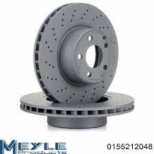Передний тормозной диск перфорированный MERCEDES W220 S280/S320 10/98-> Meyle 0155212048