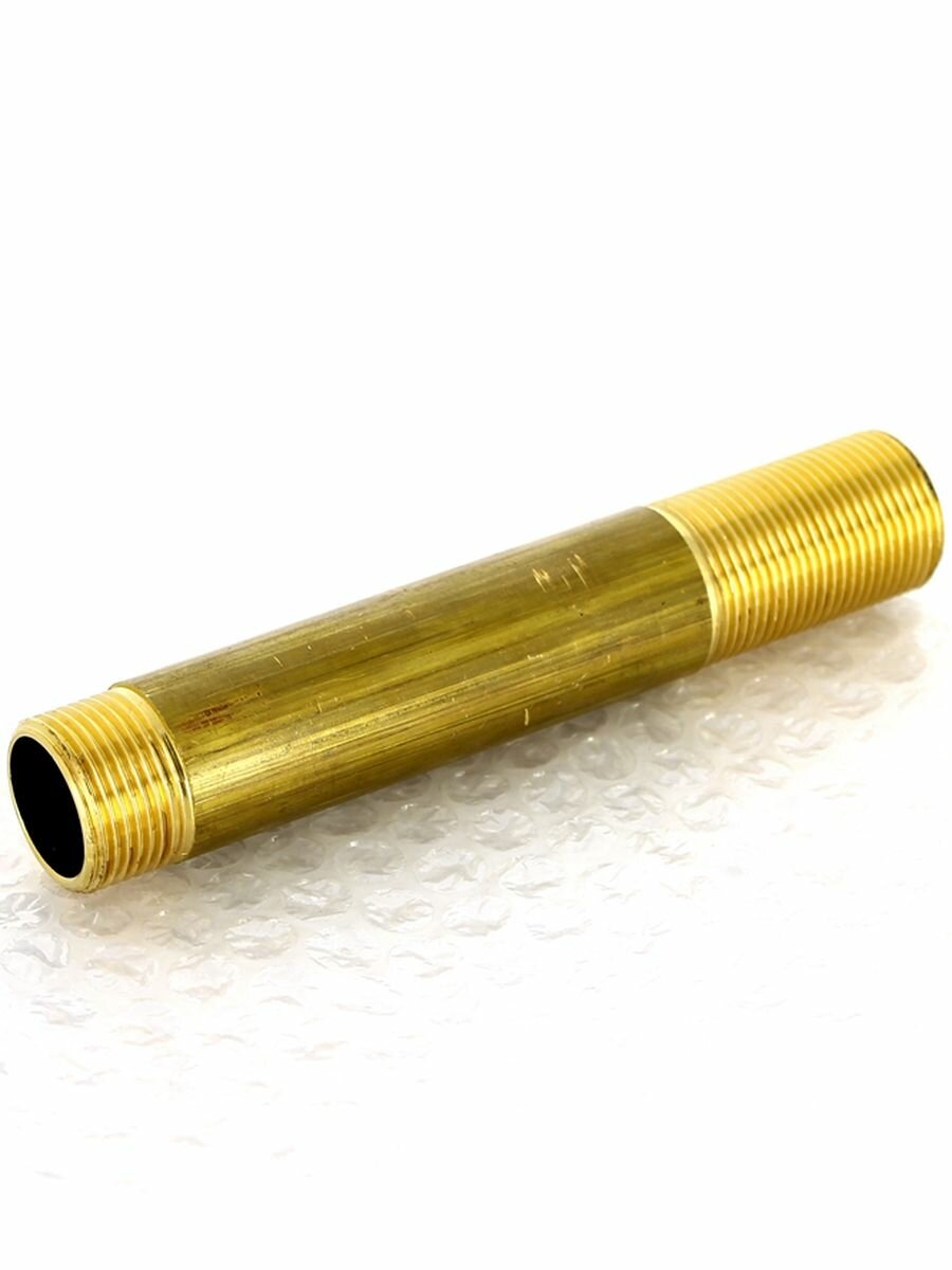 Сгон Tiemme 1"х200мм с длинной резьбой, латунь 1500350(1541G06200)