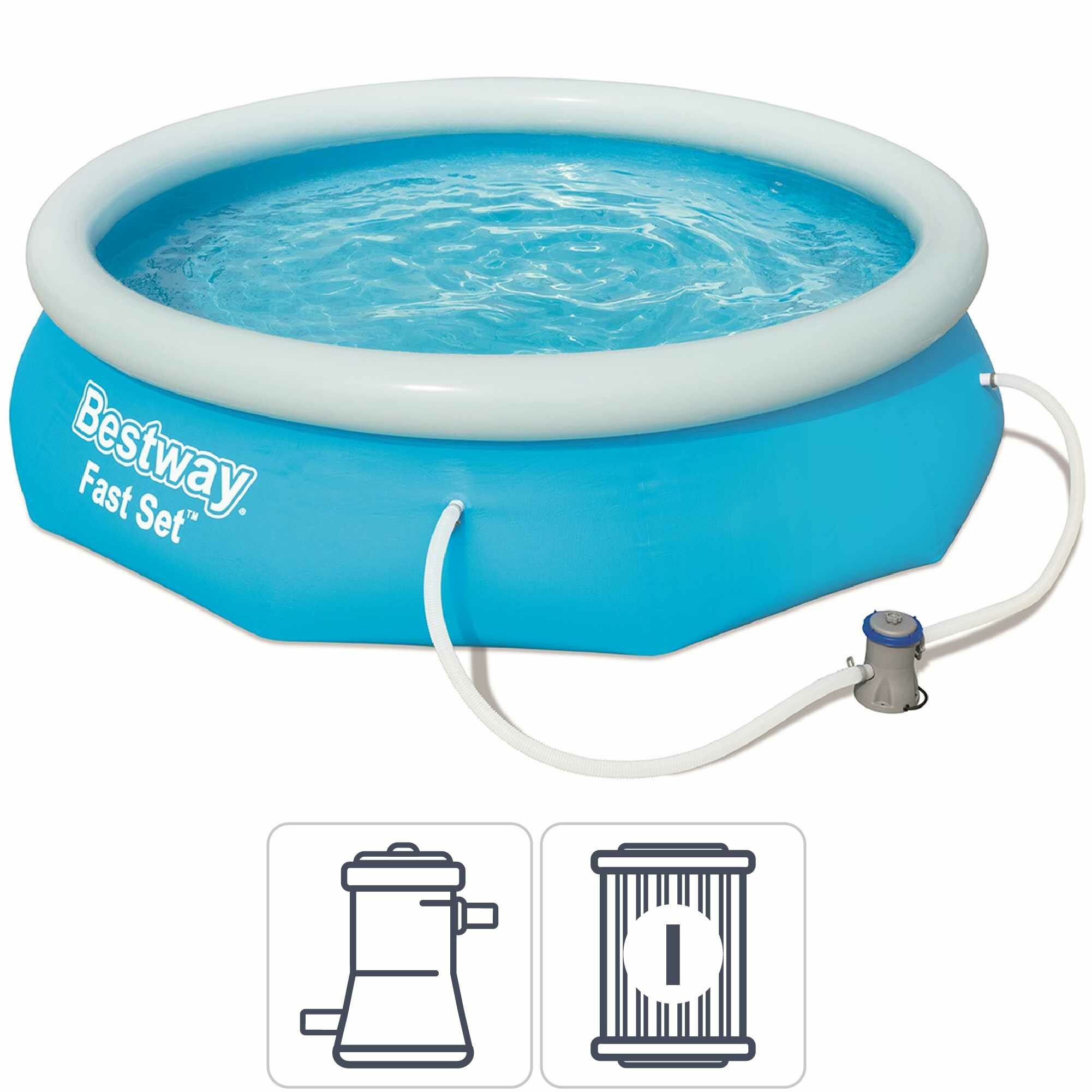 Бассейн надувной Bestway 57270 BW 305x76 см насос в комплекте
