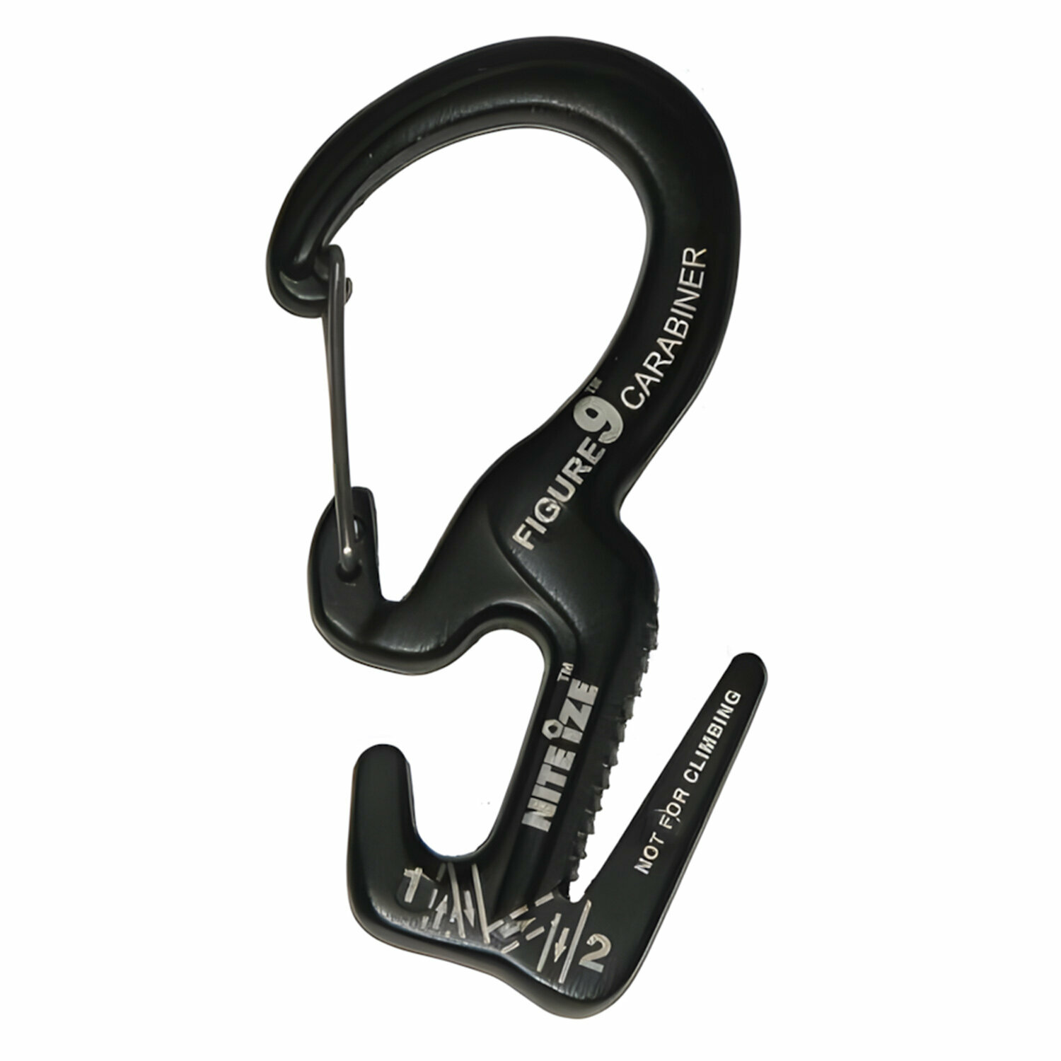 Оттяжки для палатки Nite Ize 9 с карабином, сред. 67,5 кг Черный