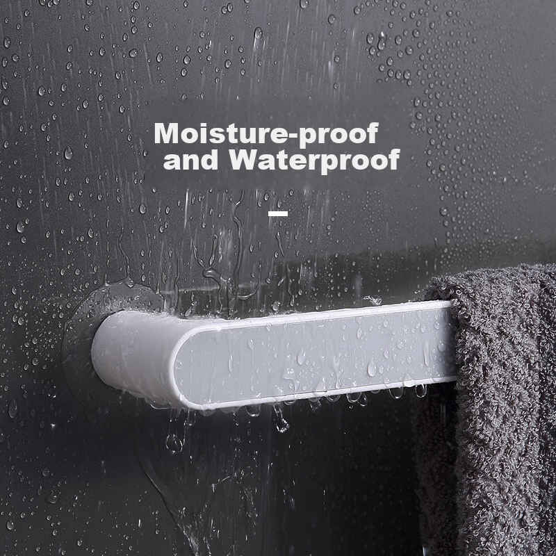 Ecoco Towel Rack, No Drilling Required, Bathroom Toilet Washroom Storage Shelf, Towel Bar Organizer Rack E1916 Gray