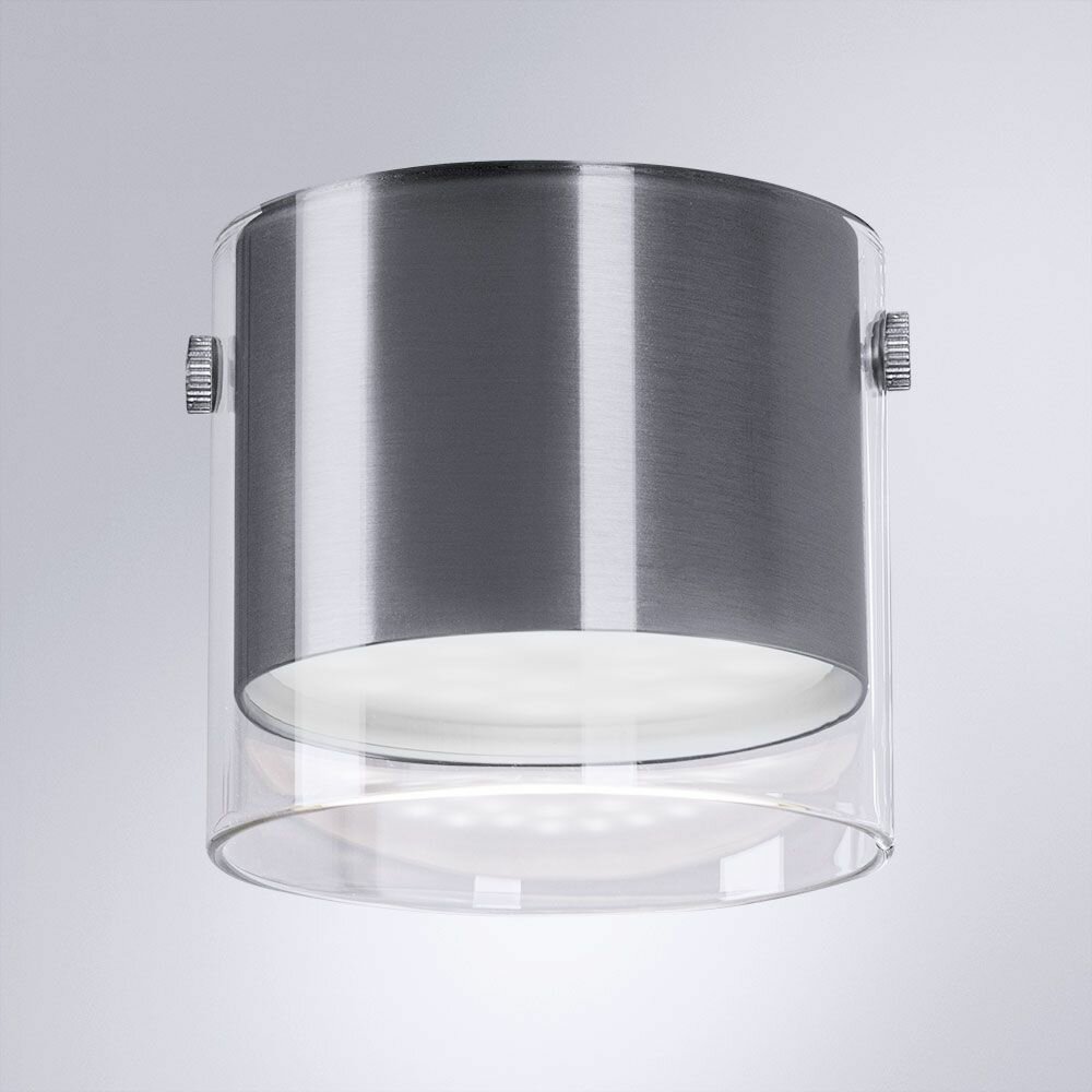 Точечный накладной светильник Arte Lamp Lazio W90xL90xH80 мм GX53, цвет хром, арт. A5366PL-1SS