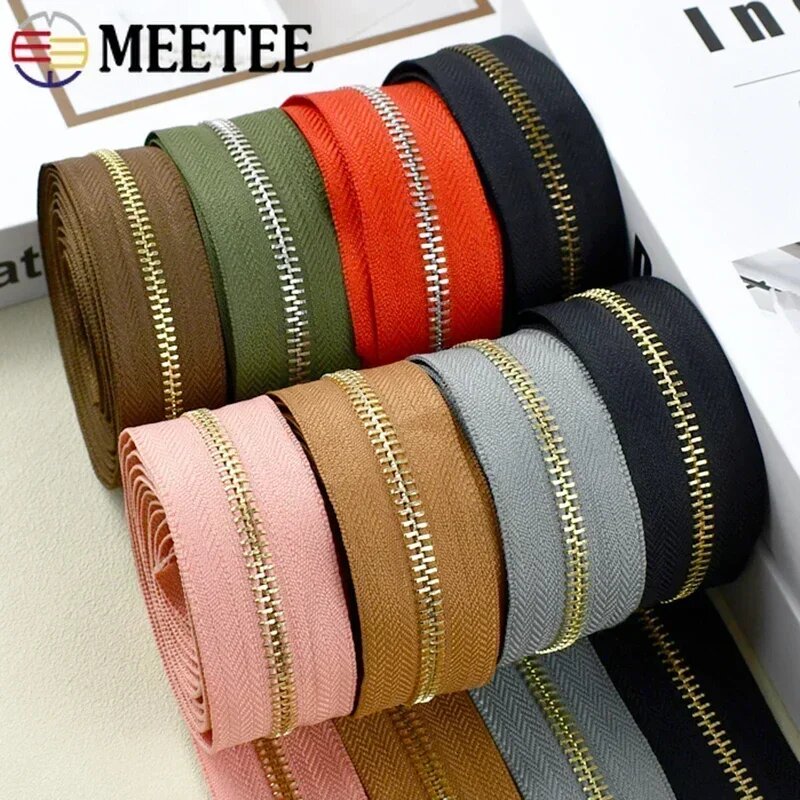 Молния Meetee 5# CoffeeSilver, 2Yards — фото 1