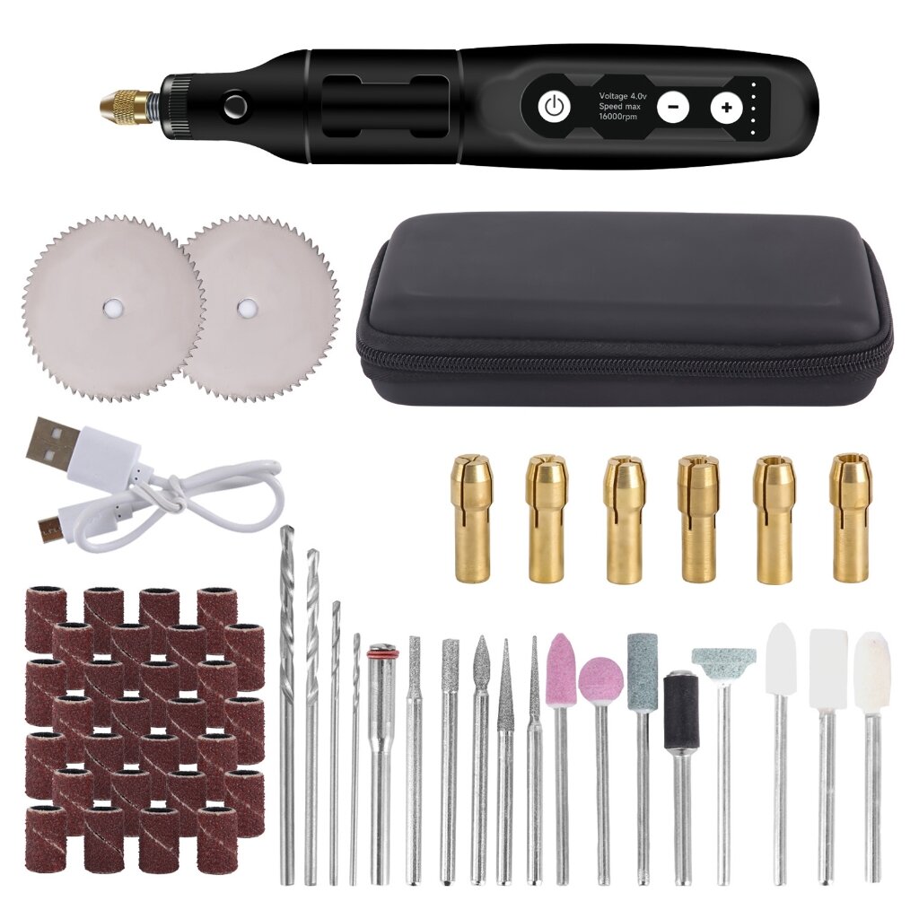 3,7 В 16000 об/мин 5-Ступенчатая Регулируемая Электрическая Шлифовальная Машина Беспроводная Ручная Ручка Электрическая Шлифовальная Машина Гравировка Резка Полировка