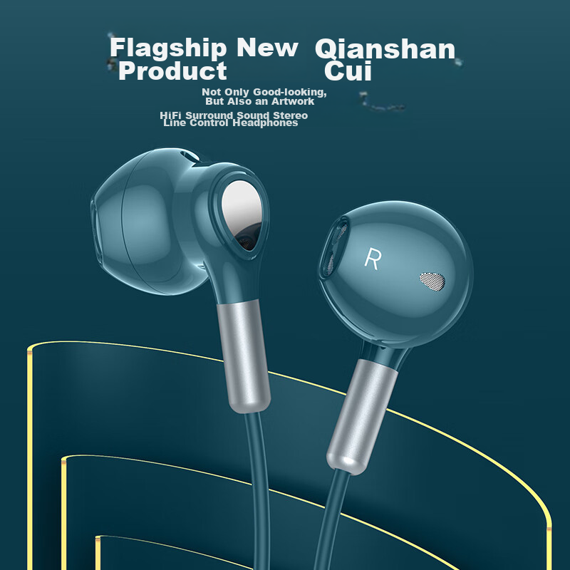 Deyu Vivo Wired Earphones Type-C Compatible with X200, 100s, S19, S18, S17, S16, X90, X80pro, S15e, S12, S10e, S9, X70t for Gaming And PUBG