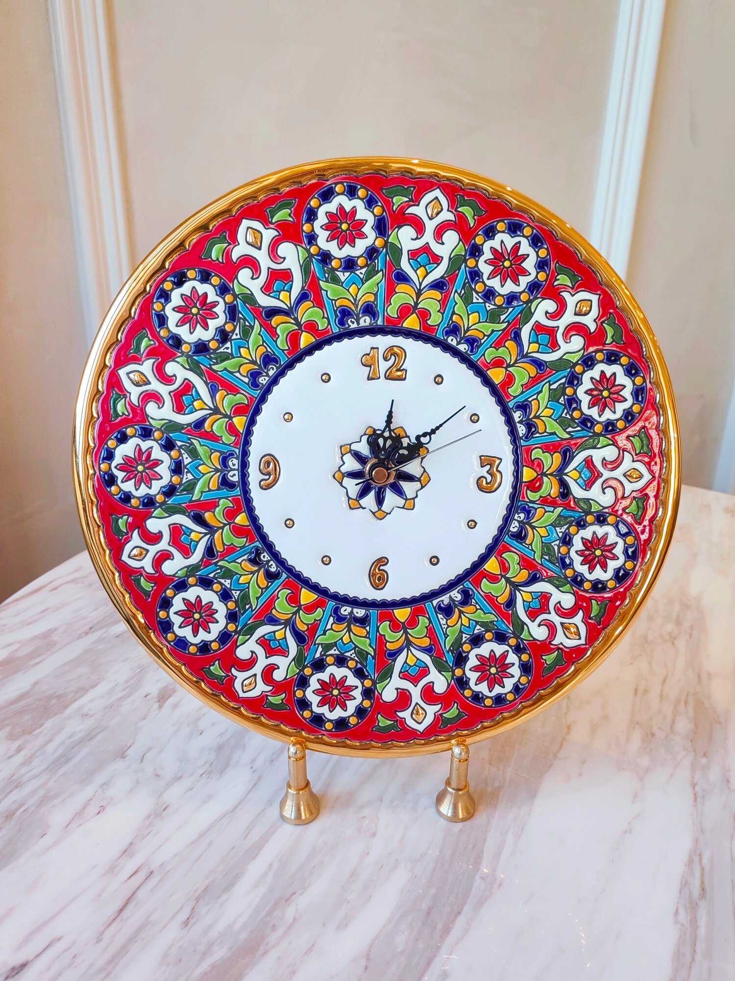 Часы настенные, кварцевые фабрики Artecer диаметр 28 см, ручная работа испанских мастеров