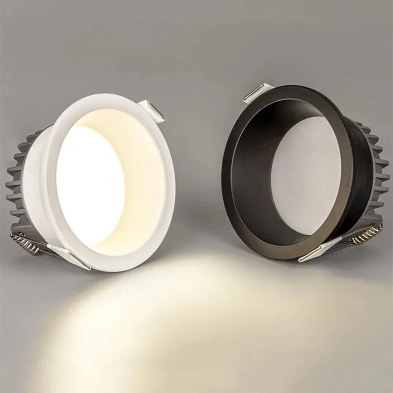 Круглый светодиодный потолочный светильник Black 7W Dimmable, Neutral White