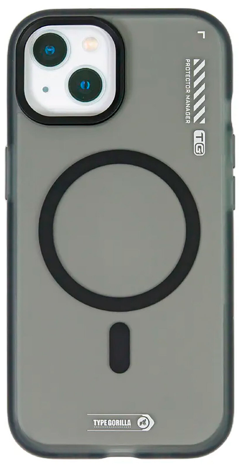 Чехол с магнитным покрытием Type Gorilla Dual Color iPhone15, Black (BL-T46-iP15-DC-BK)
