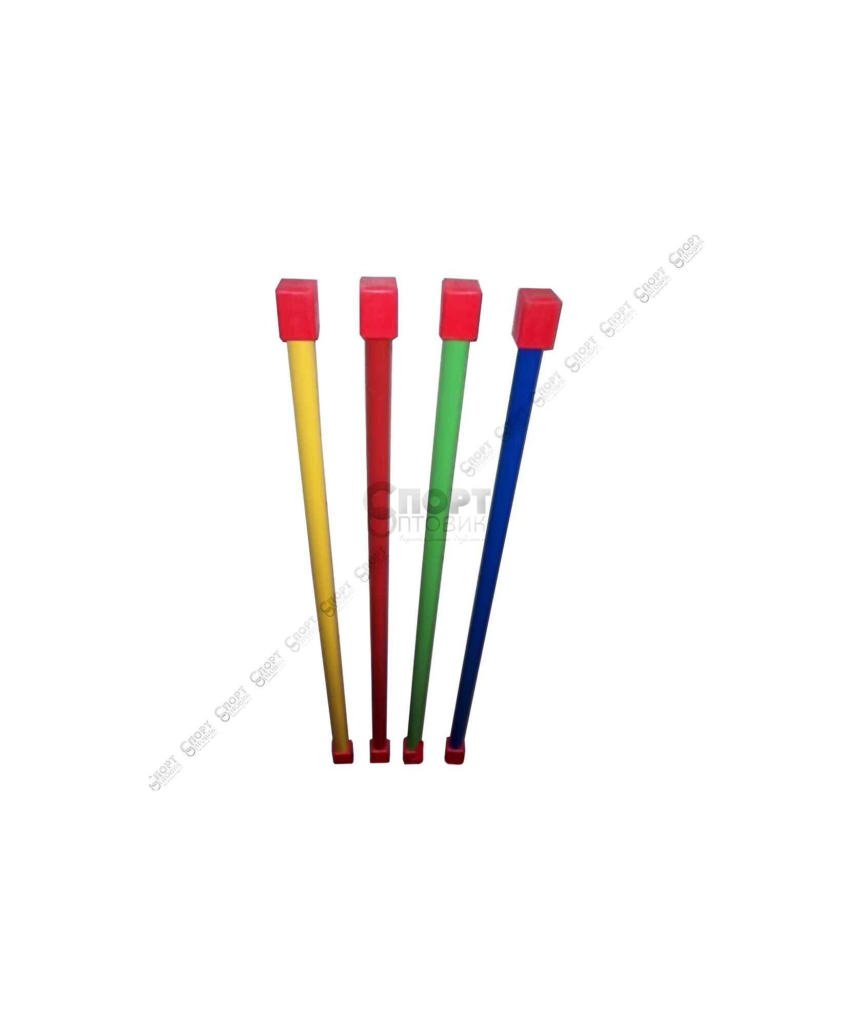 Бодибар Basefit гимнастический, для фитнеса, 1200 мм, красный