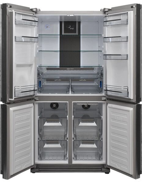 Холодильник Jacky's JR FI526V French Door, серебристая, зона свежести, No Frost, A+, 630л