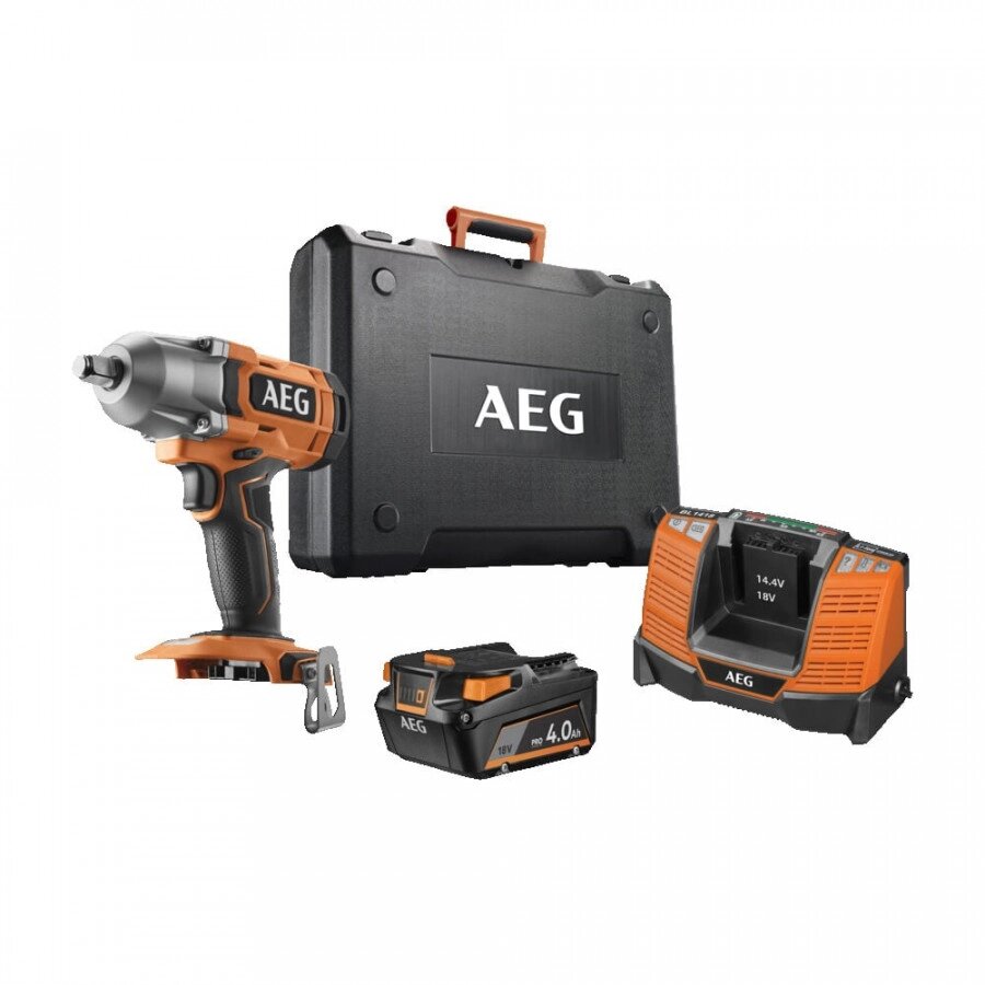Гайковёрт AEG BSS18C12ZC-402C (4935493428) 18В ударный 2АКБ+ЗУ