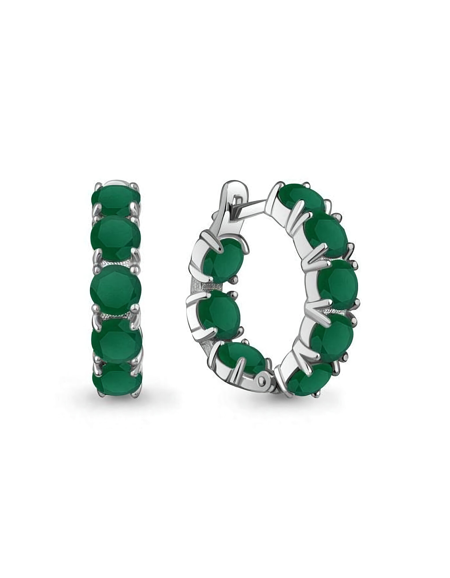 Серьги пусеты, серебро, 925 проба, родирование, агат