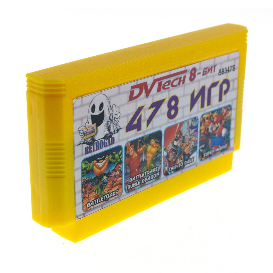 Игровой картридж DVTech 8 - бит 478 встроенных игр для 8-битных приставок — фото 1