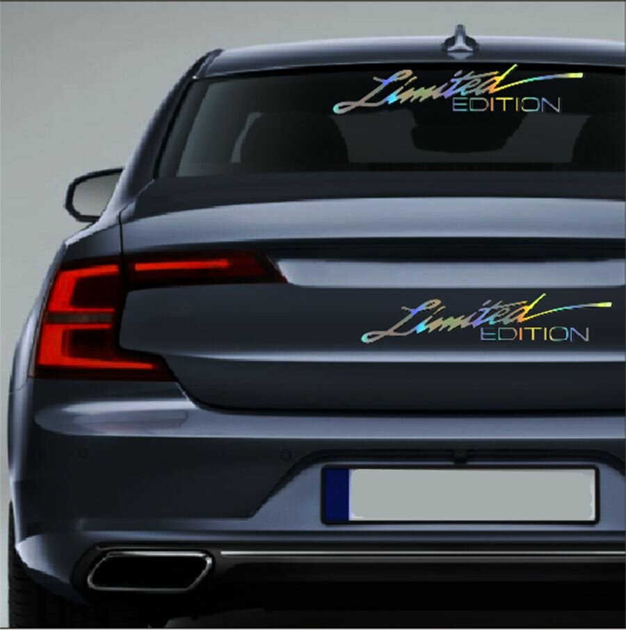 DIY творческий лазерный цвет наклейка на окна автомобиля