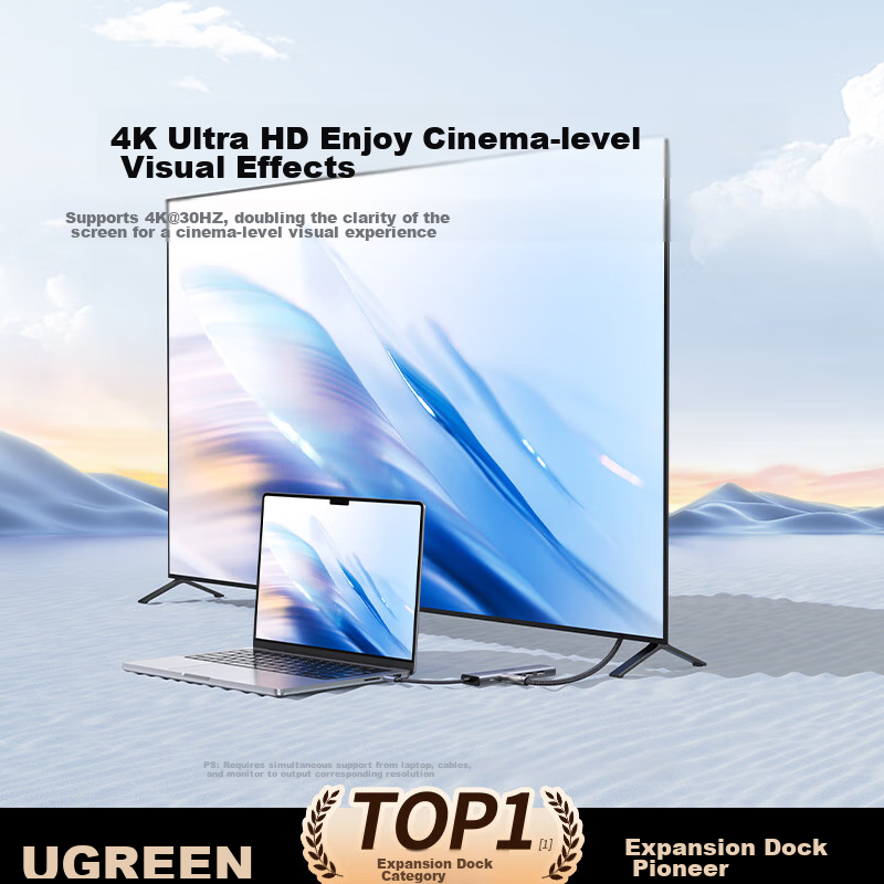 Lulian Type-C Expansion Dock, USB-C Hub, HDMI Adapter, Card Reader, HUB Splitter, SD Card And TF Card Multi-Function Adapter, Compatible with Apple 16 Macbook, Huawei, Xiaomi Laptops, IPad