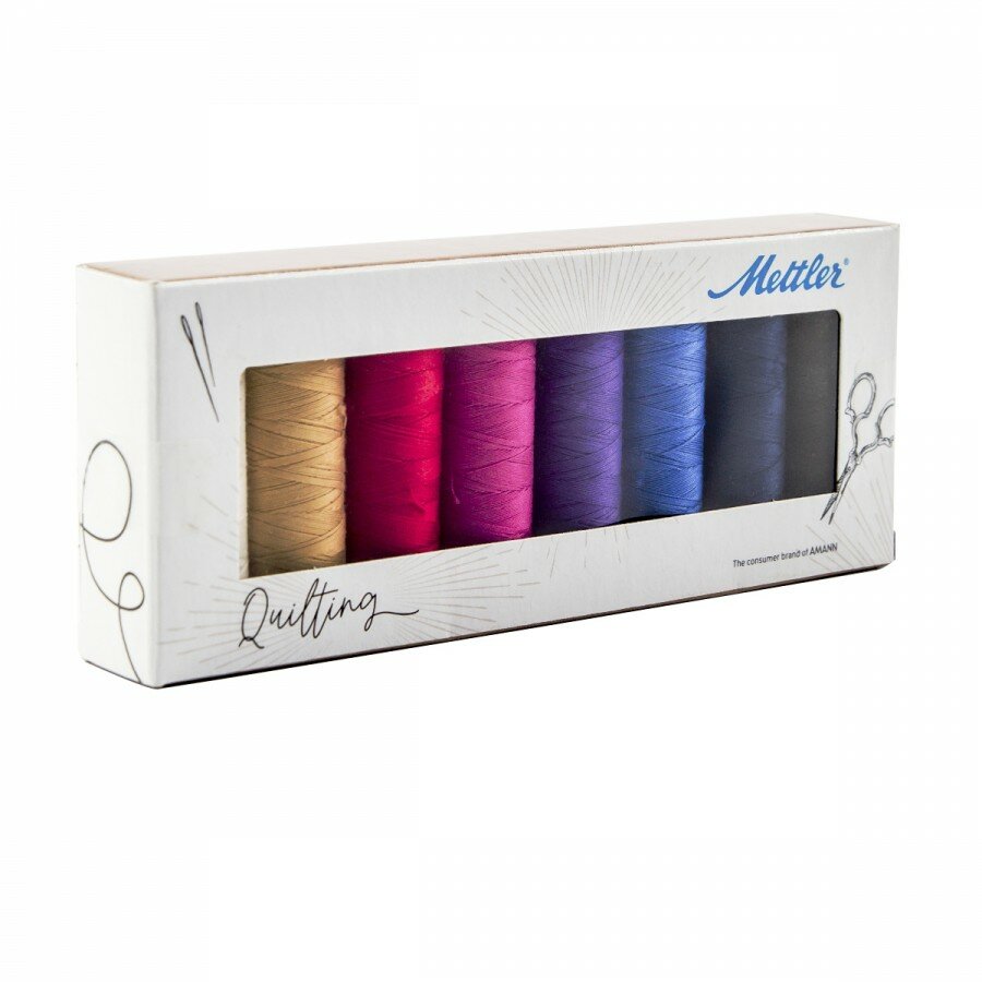 Набор с нитками Silk Finish в подарочной упаковке, 8 катушек 0778; 0261; 0504; 1417; 0030; 0815; 0825; 1002